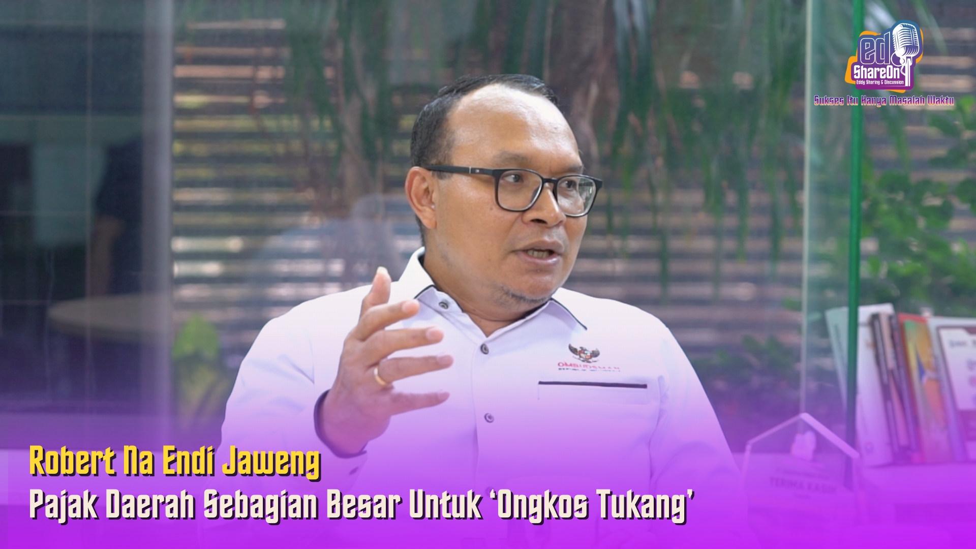 Robert Na Endi Jaweng: Pajak Daerah Sebagian Besar Untuk ‘Ongkos Tukang’